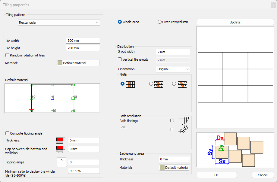 Tiling overview – ARCHLine.XP