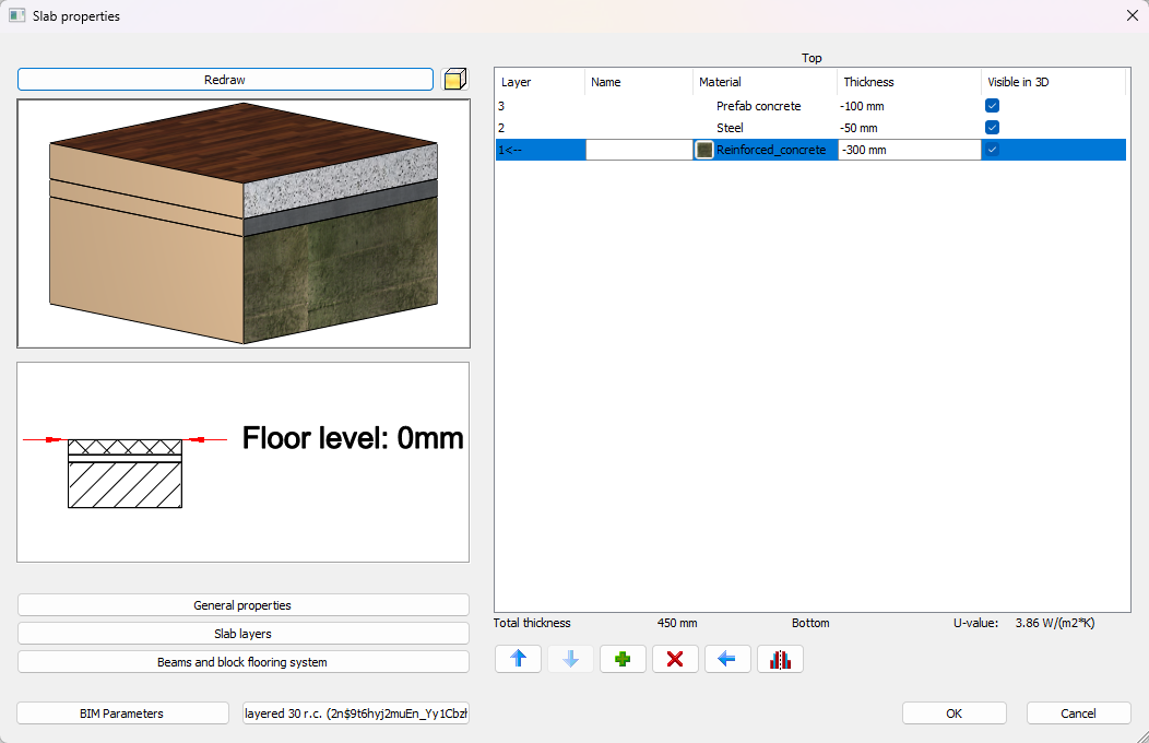 Slab properties – ARCHLine.XP