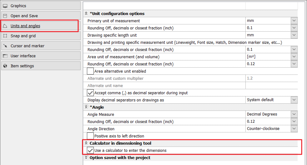 Calculator – ARCHLine.XP