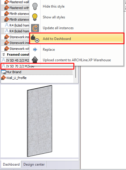 Dashboard – ARCHLine.XP