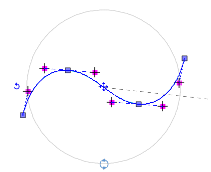 Spline editing by control vertices or fit points. – ARCHLine.XP