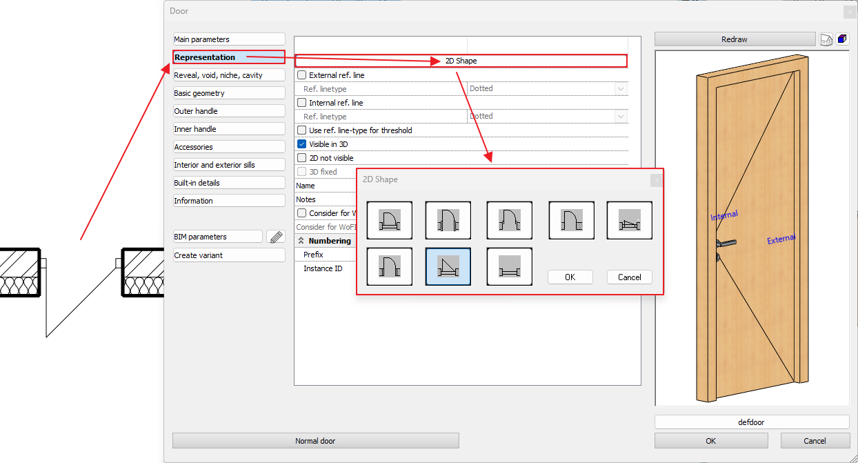 Custom 2D symbols for doors – ARCHLine.XP